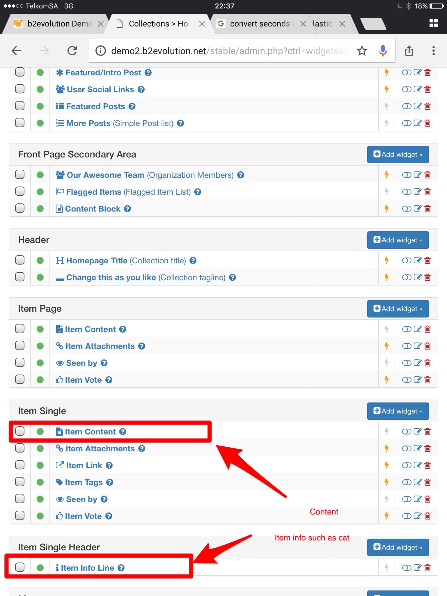Title Widget Like Content Widget
